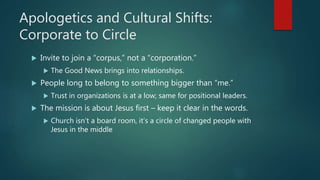 Apologetics and Culture Shifts | PPTX | Christianity | Religion ...
