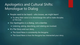 Apologetics and Culture Shifts | PPTX | Christianity | Religion ...