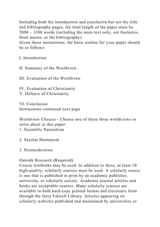 APOLOGETICS APPLICATION PAPER – PART 1 SUBMISSION FORMMake sur.docx ...