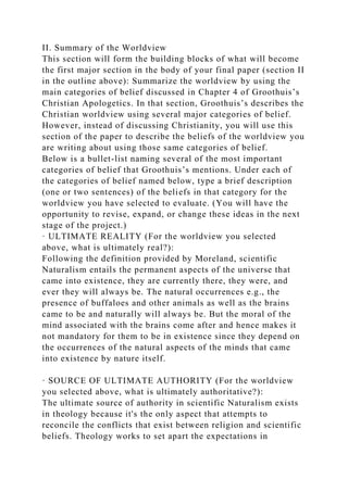 APOLOGETICS APPLICATION PAPER – PART 1 SUBMISSION FORMMake sur.docx ...