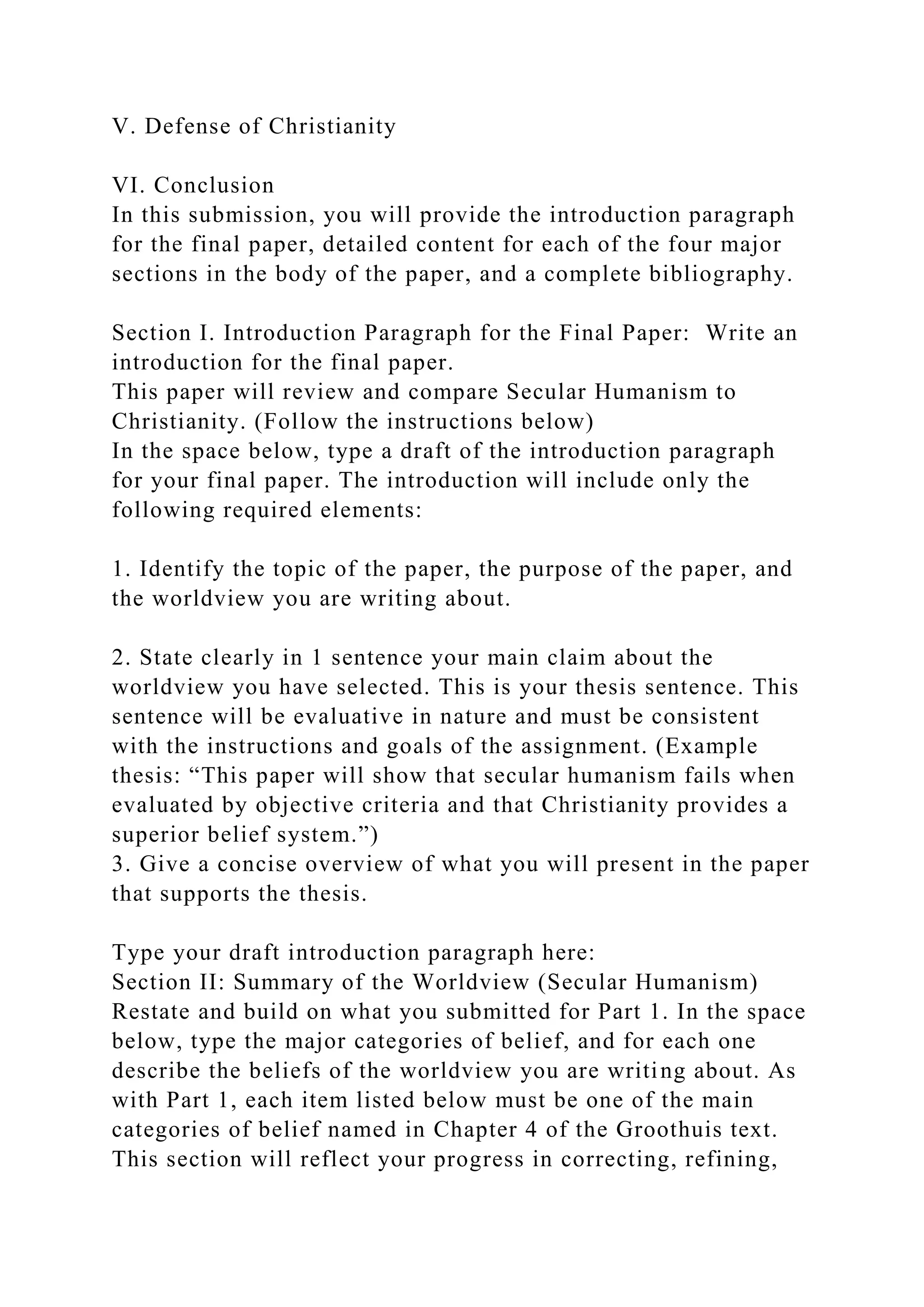 APOLOGETICS APPLICATION PAPER – PART 2 SUBMISSION FORMMake s.docx