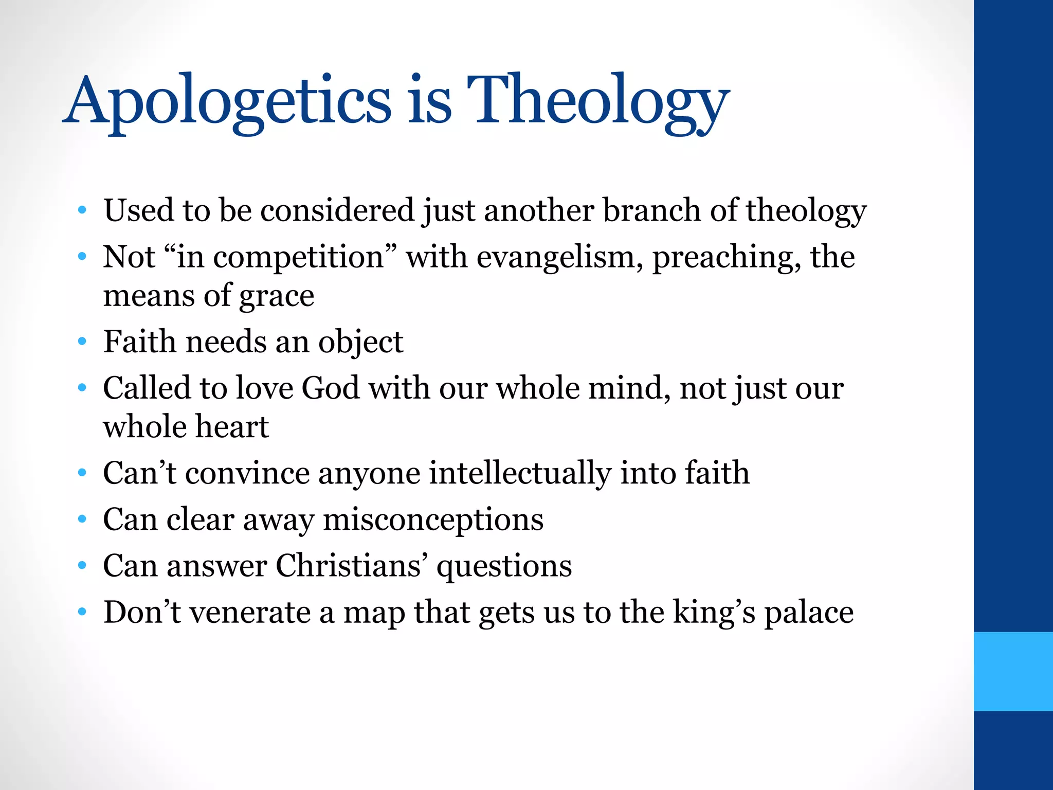 Apologetics Presentation for First Trinity, Part 1 | PPTX