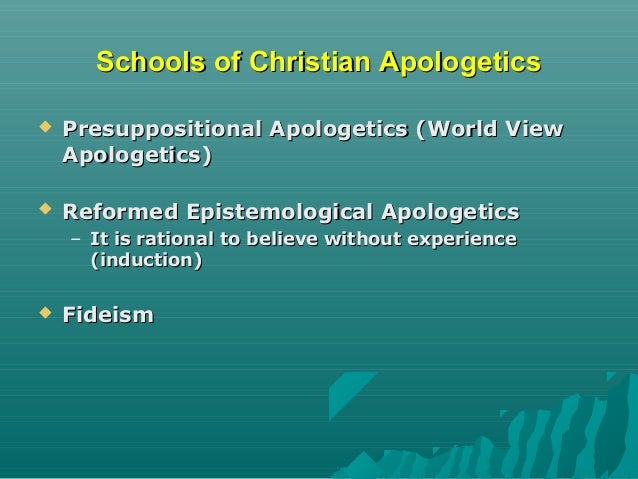 Power Point: Types of Christian Apologetics
