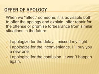 Apologizing in english (1) | PPTX