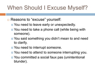Apologizing interrupting excusing | PPT