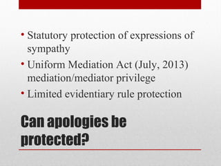The Power of Apology in Mediation – ACR Hawaii Webinar Presented by Lou ...