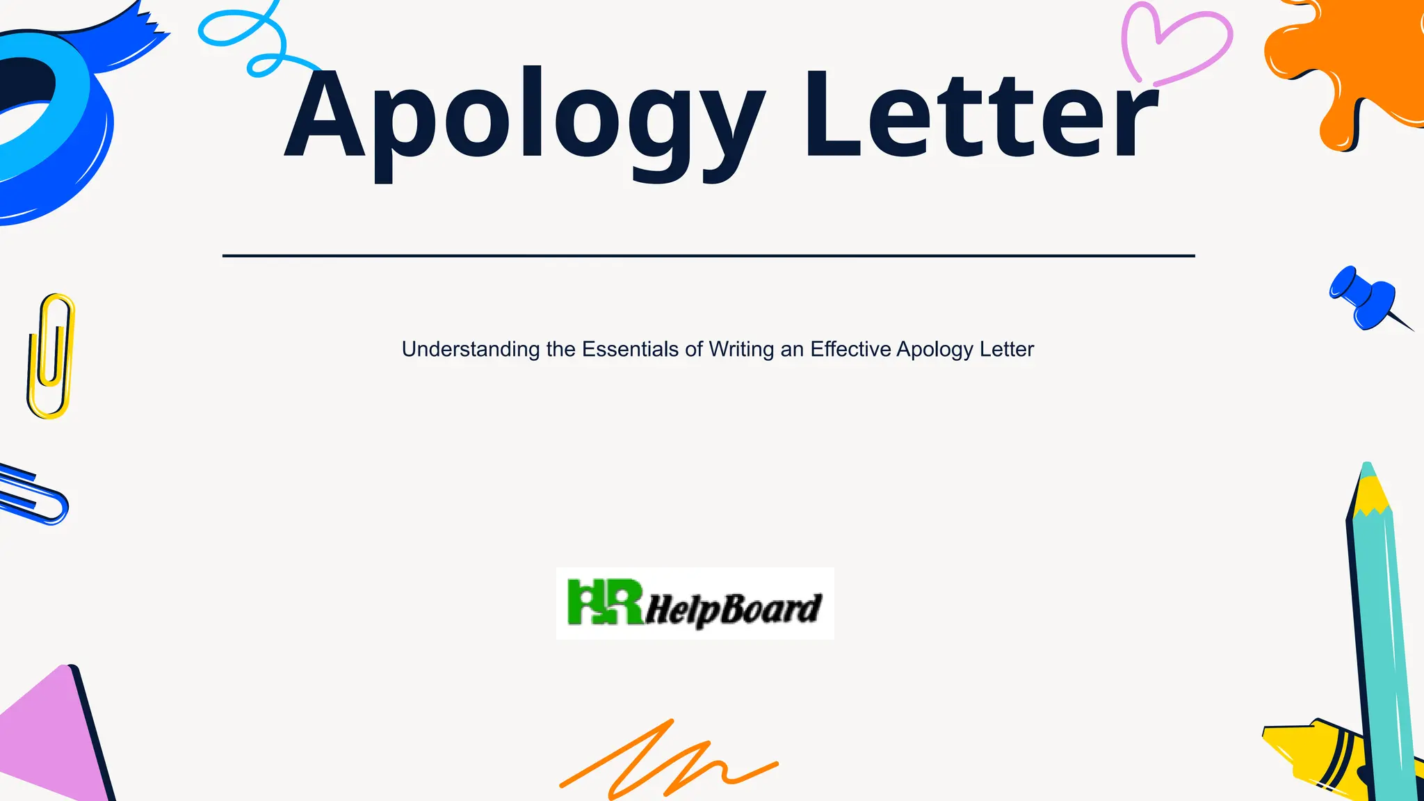 Apology Email, Professional Apology Letter | PPTX