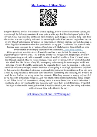 Apology Essay | PDF