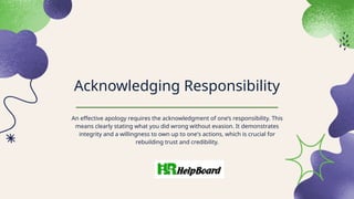 Apology Letter Template, Apology Letter Format | PPT