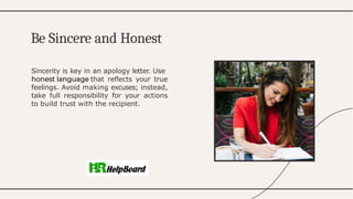 Apology Letter to Boss, Letter of Apology Sample | PPT