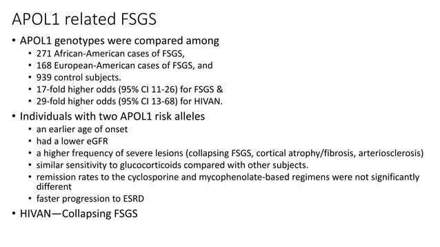 ApoL related FSGS | PPT