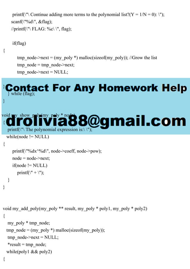 A polynomial may be represented as a linked list where each node cont.pdf