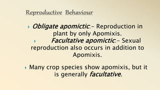 Apomixis in flowering plants | PPT