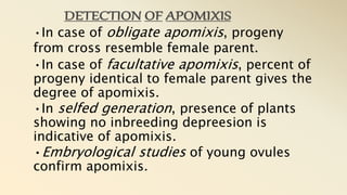 Apomixis in flowering plants | PPT