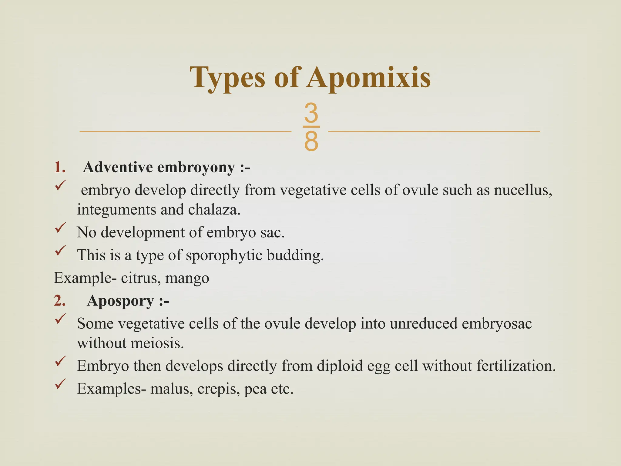 APOMIXIS and its types and how to developed apomictic line | PPTX