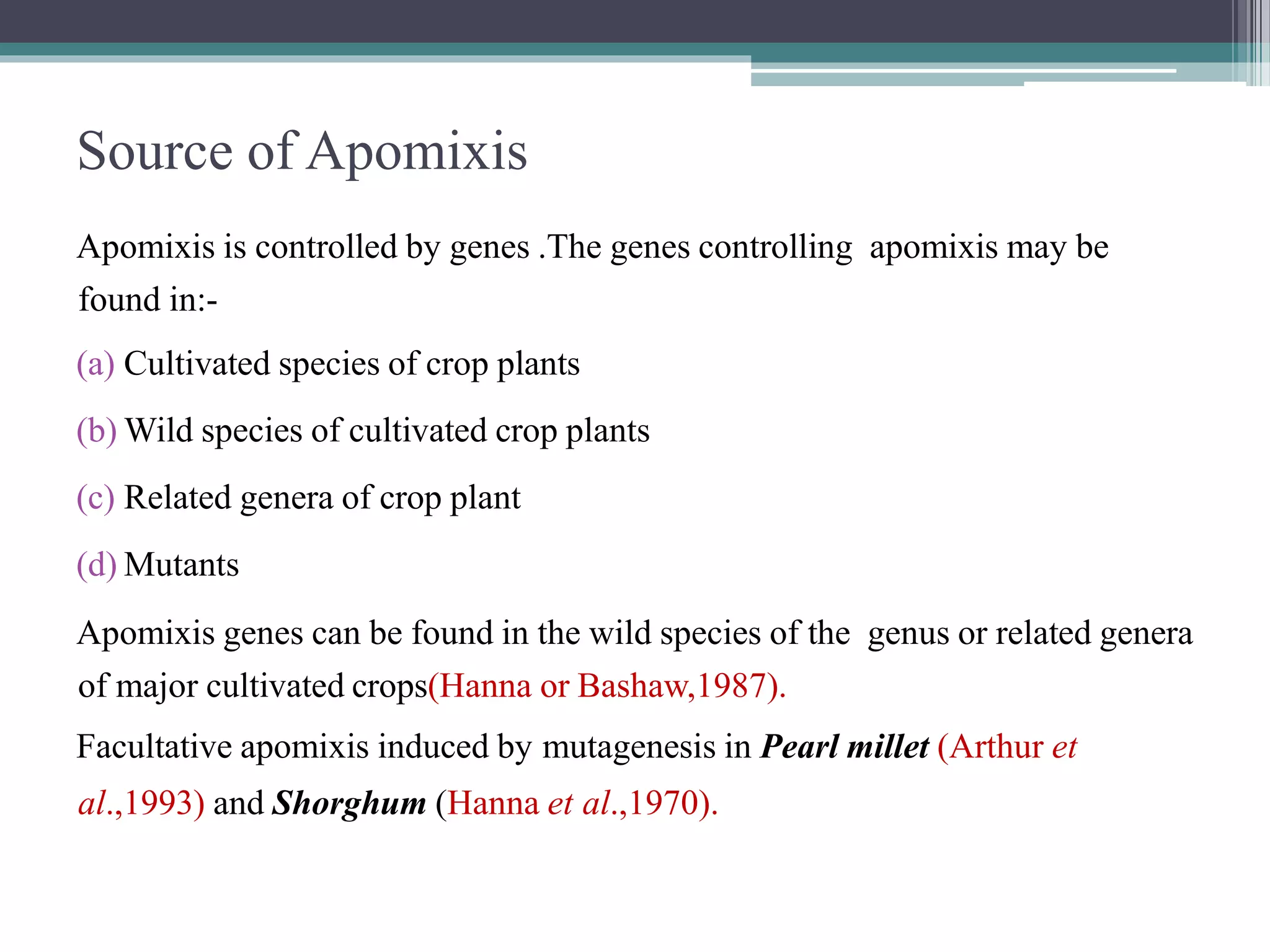 Apomixis | PPTX