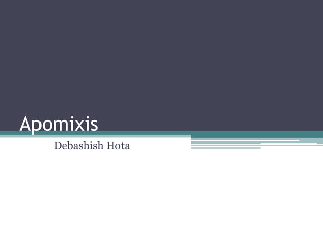 Apomixis | PPTX