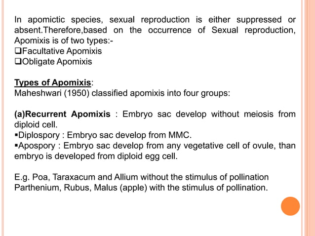 Apomixis–Definition,Types and practical applications.pptx | Infertility ...