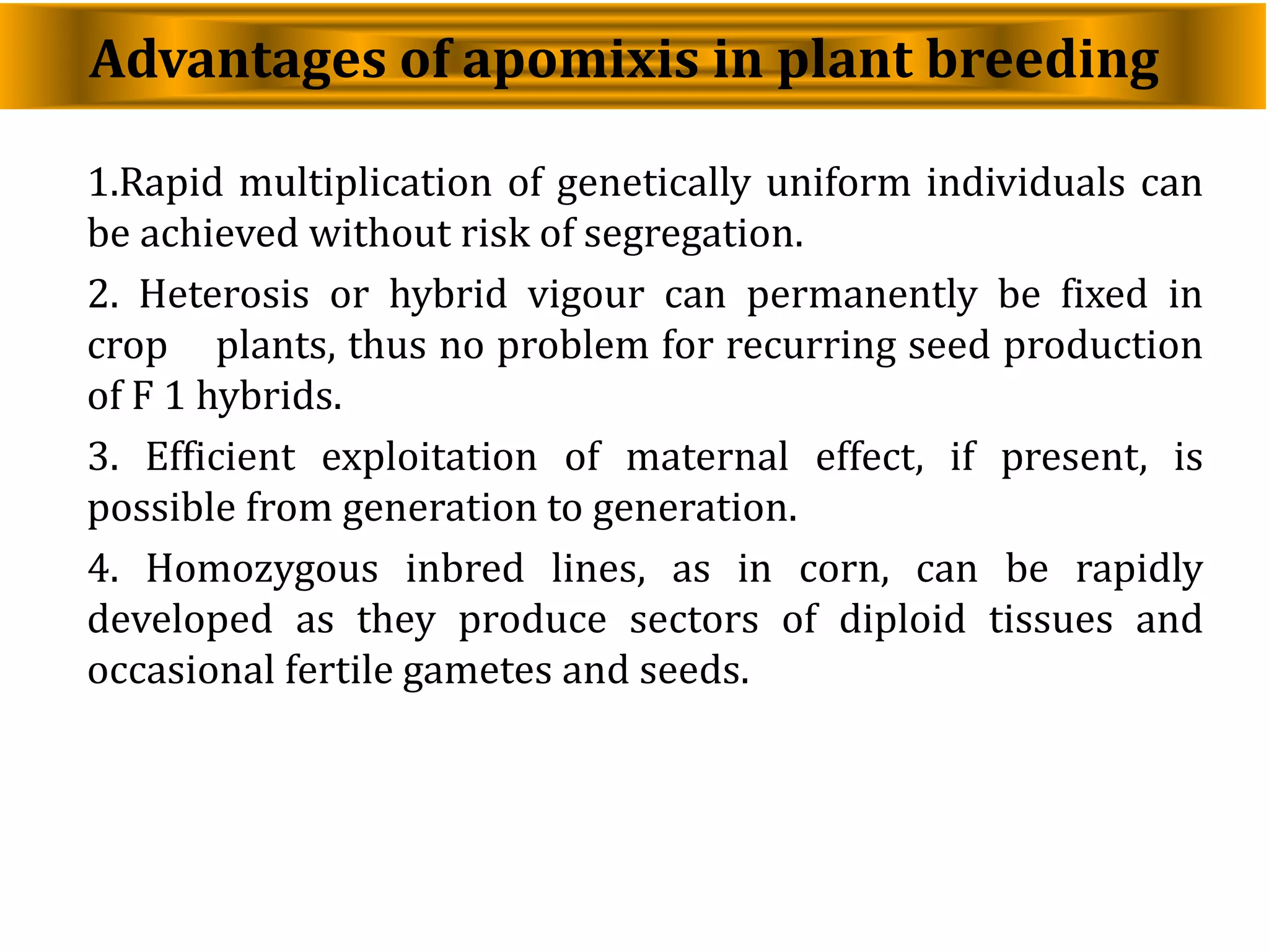 Apomixis in plants | PPTX