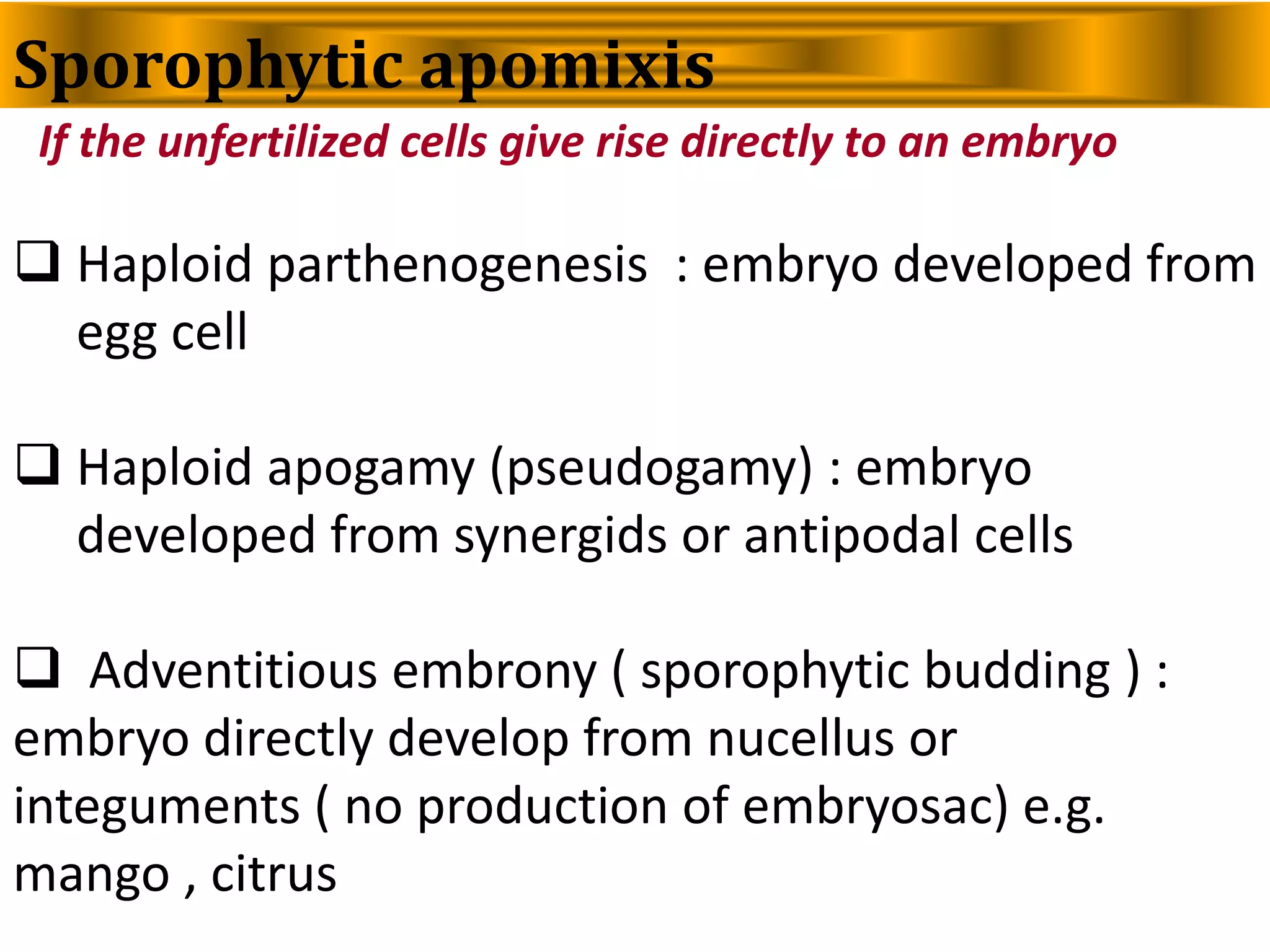 Apomixis in plants | PPTX