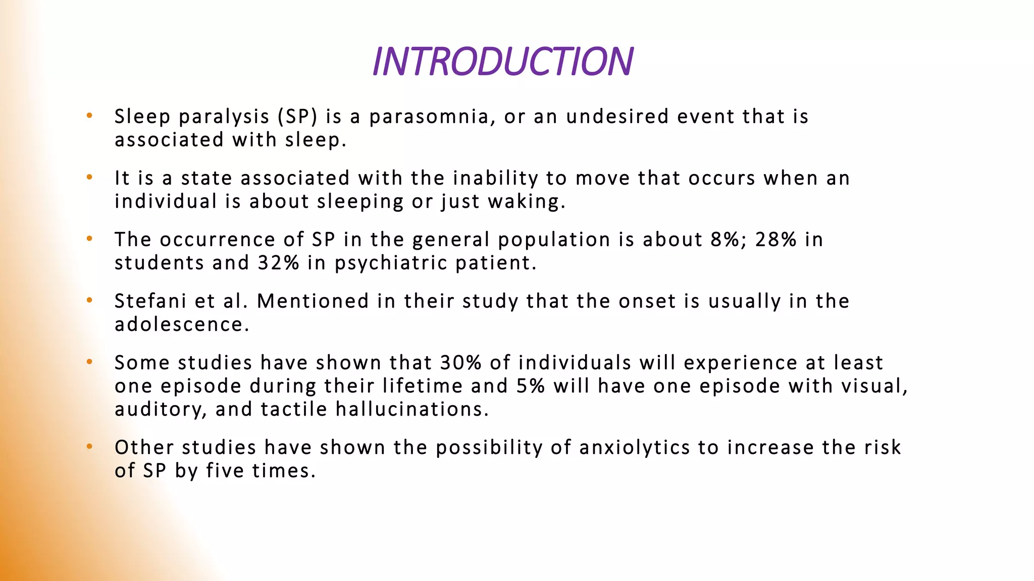 Sleep Paralysis | PPTX