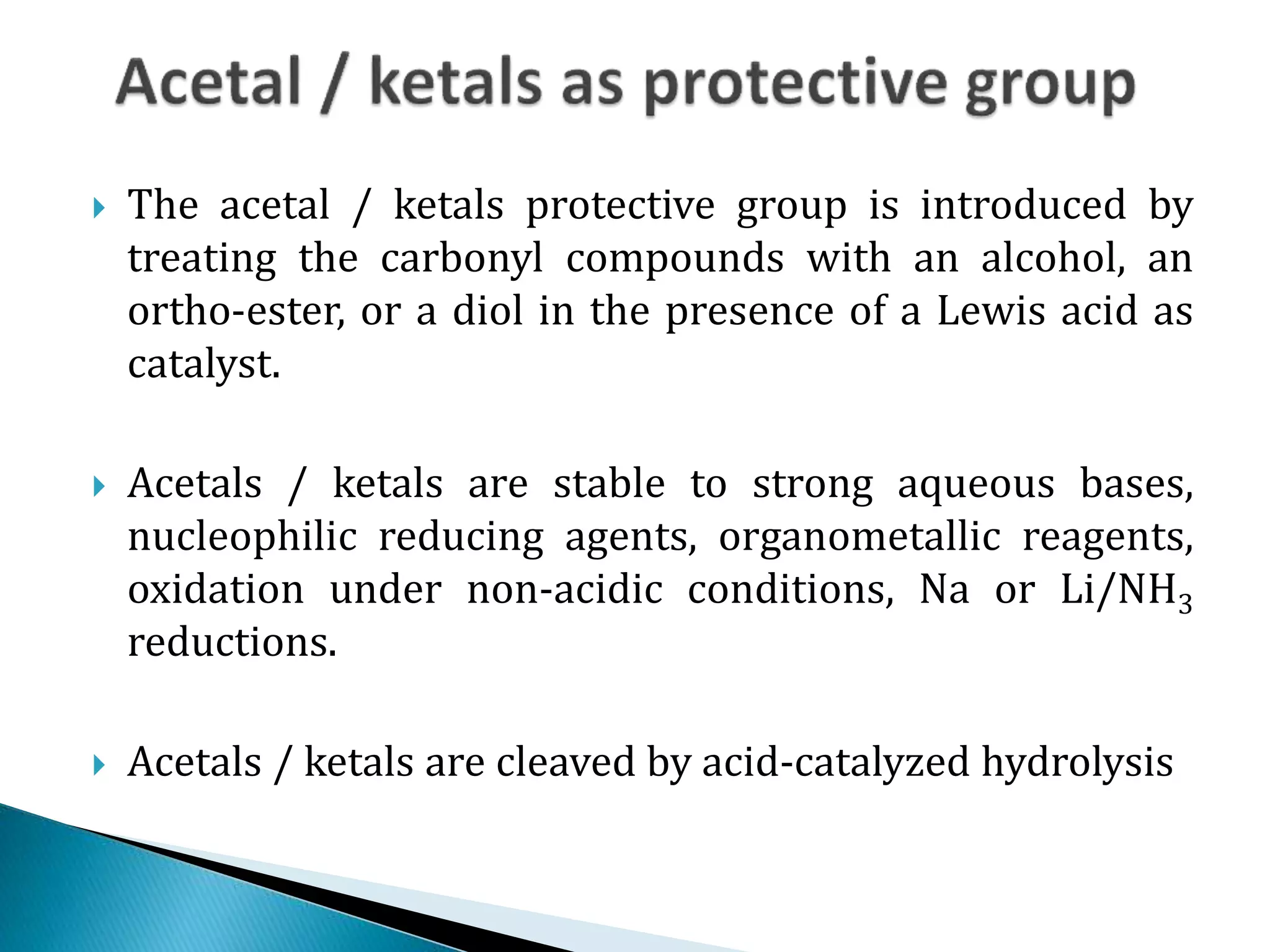 Protecting Groups In Organic Synthesis | PPTX