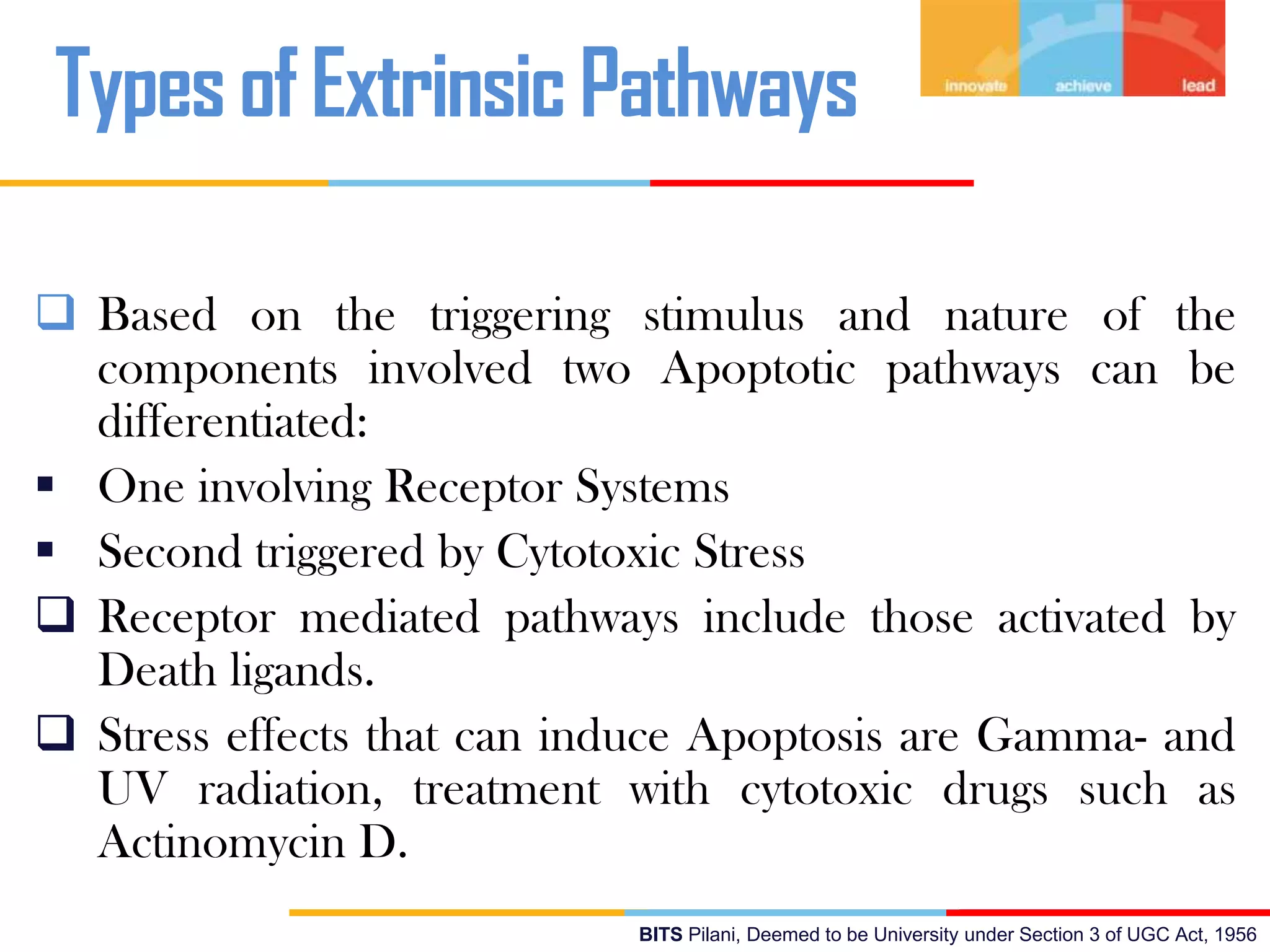 Apoptosis extrinsic mechanism | PPTX