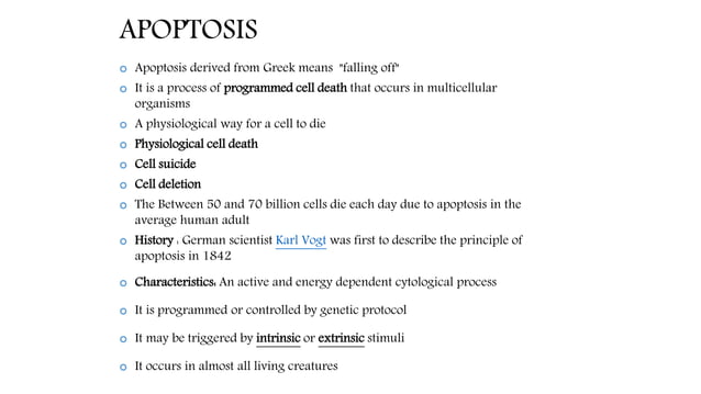 Apoptosis | PPTX | Biological Sciences | Science