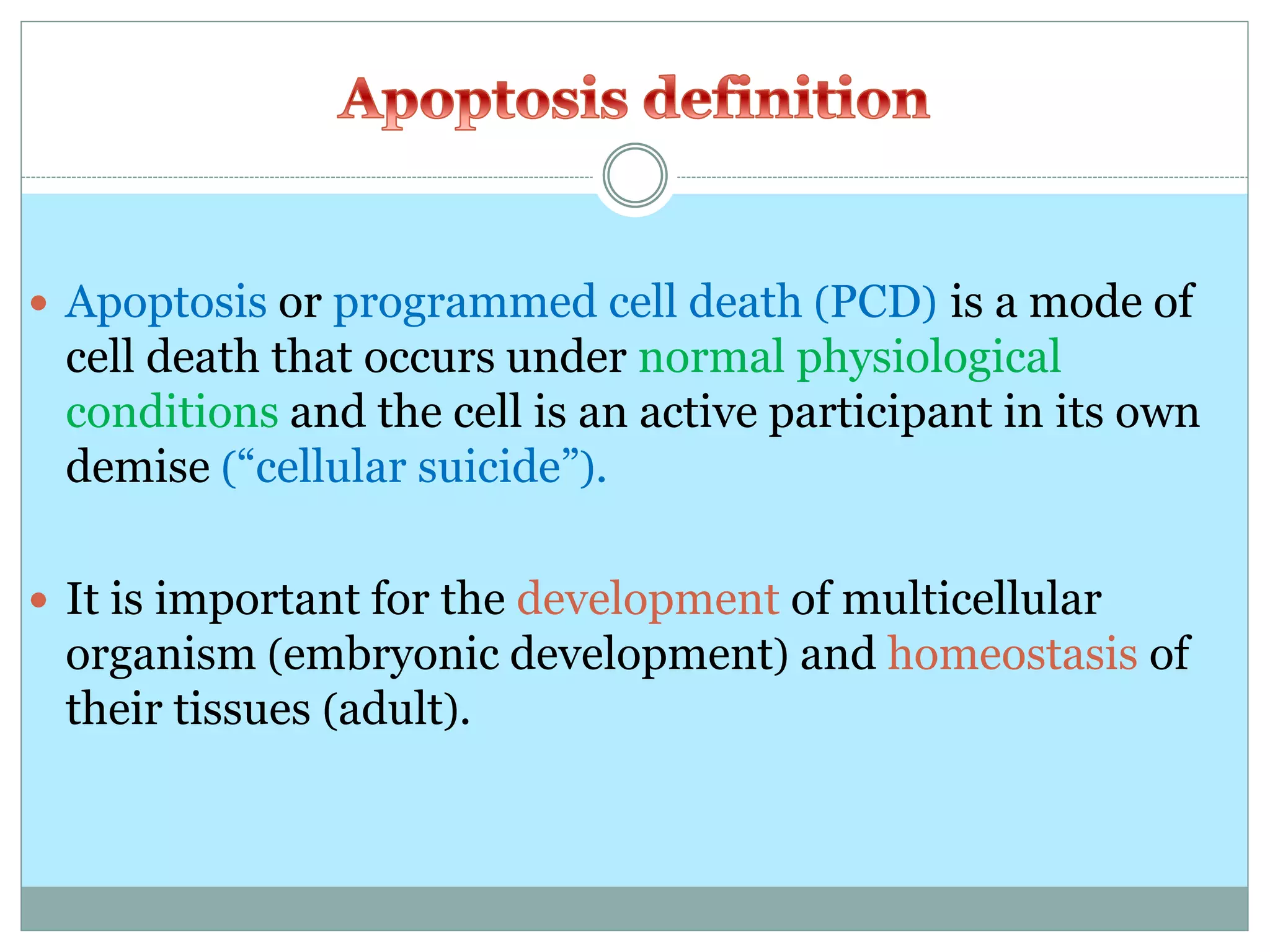 Apoptosis | PPTX