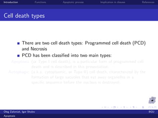 apoptosis.pdf, Pr0grammed cell death - PCD | PDF | Biological Sciences ...