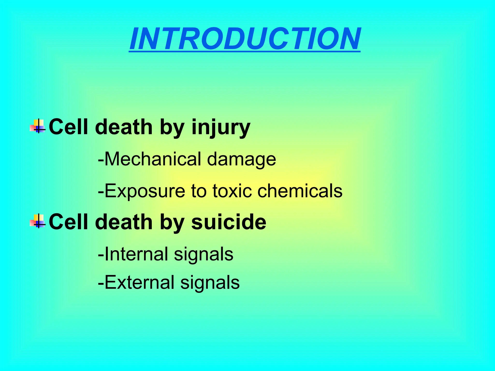 General Description of Apoptosis and other types of Irreversible cell ...