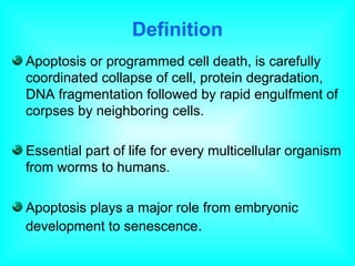General Description of Apoptosis and other types of Irreversible cell ...