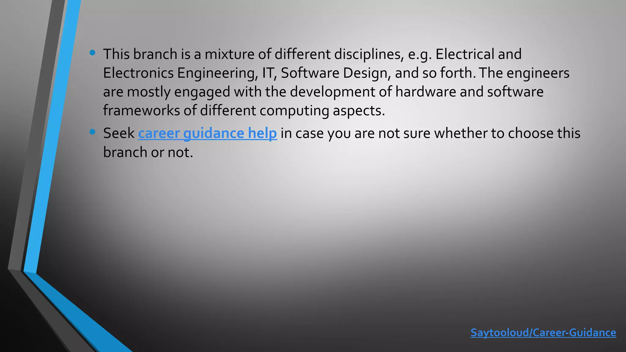 A popular career option: computer science engineering! | PPT