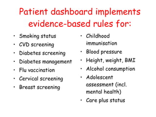 A Population Health Information Framework for Primary Care | PPT