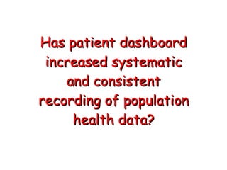 A Population Health Information Framework for Primary Care | PPT ...
