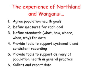 A Population Health Information Framework for Primary Care | PPT