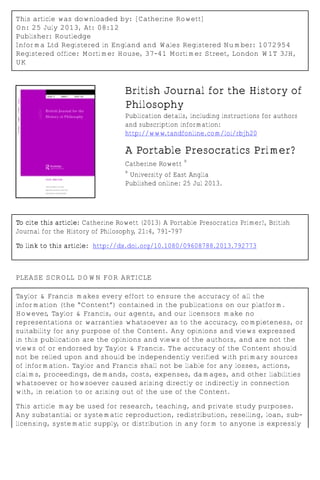 A portable presocratics_primer | PDF