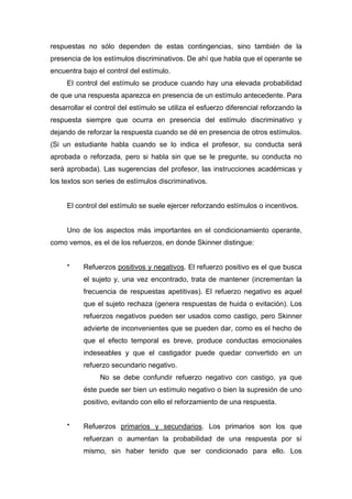 Aportaciones de skinner | PDF