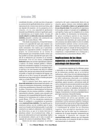 Aportaciones de la teoría de Vigotsky, Piaget, Bandura y Bruner | PDF