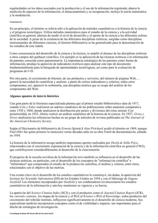Aportes de las disciplinas metricas | PDF
