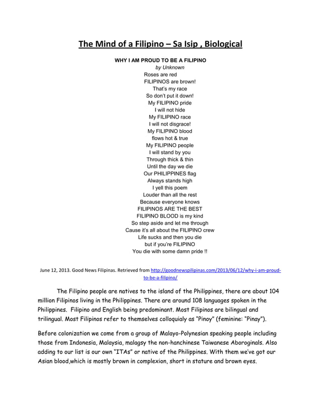 A portrait of a filipino | DOCX | Skin and Dermatology | Diseases and ...