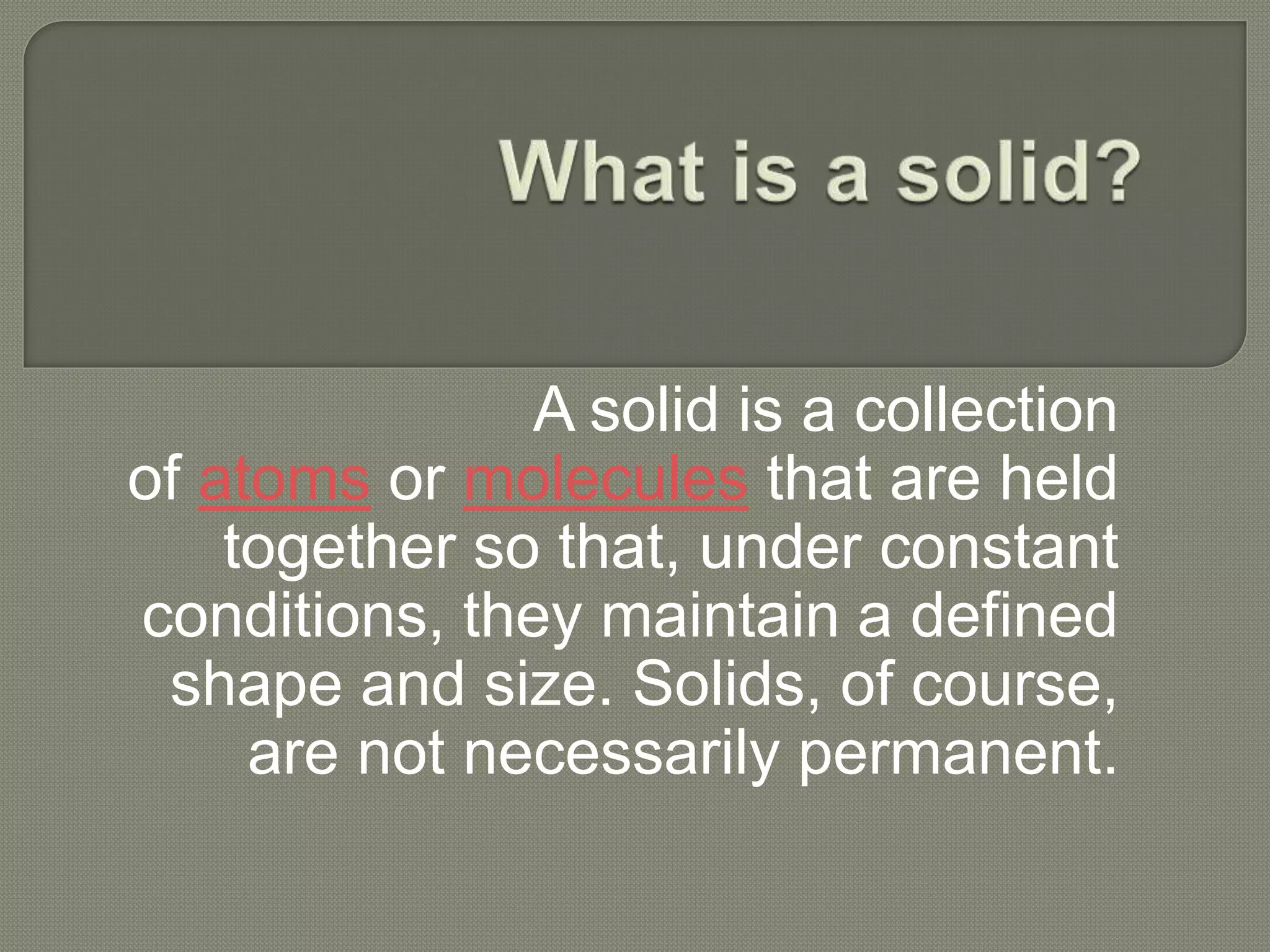 Types of Solid | PPTX