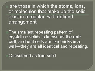 Types of Solid | PPTX