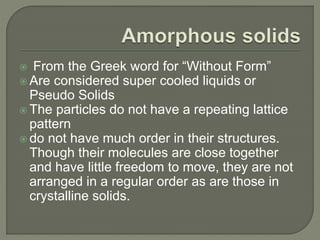 Types of Solid | PPTX