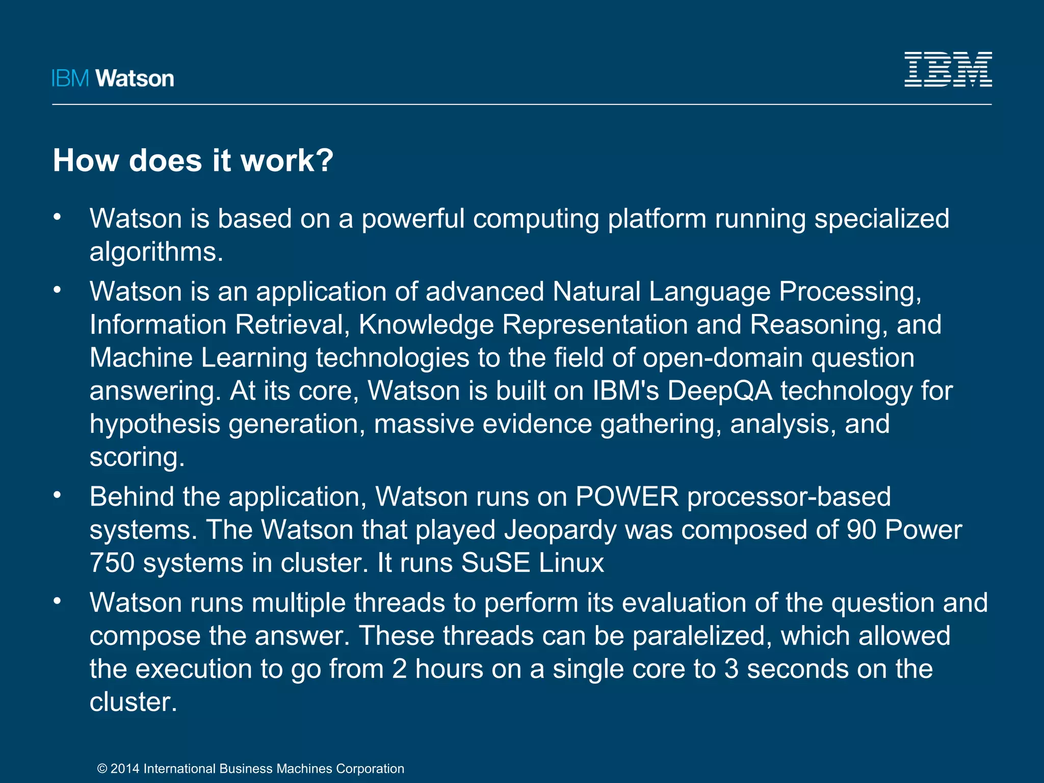 Watson - A new era of computing. | ODP