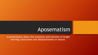 Aposematism.pptx