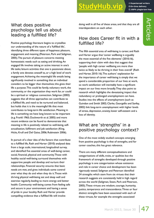 A Positive Approach To Career Coaching | PDF