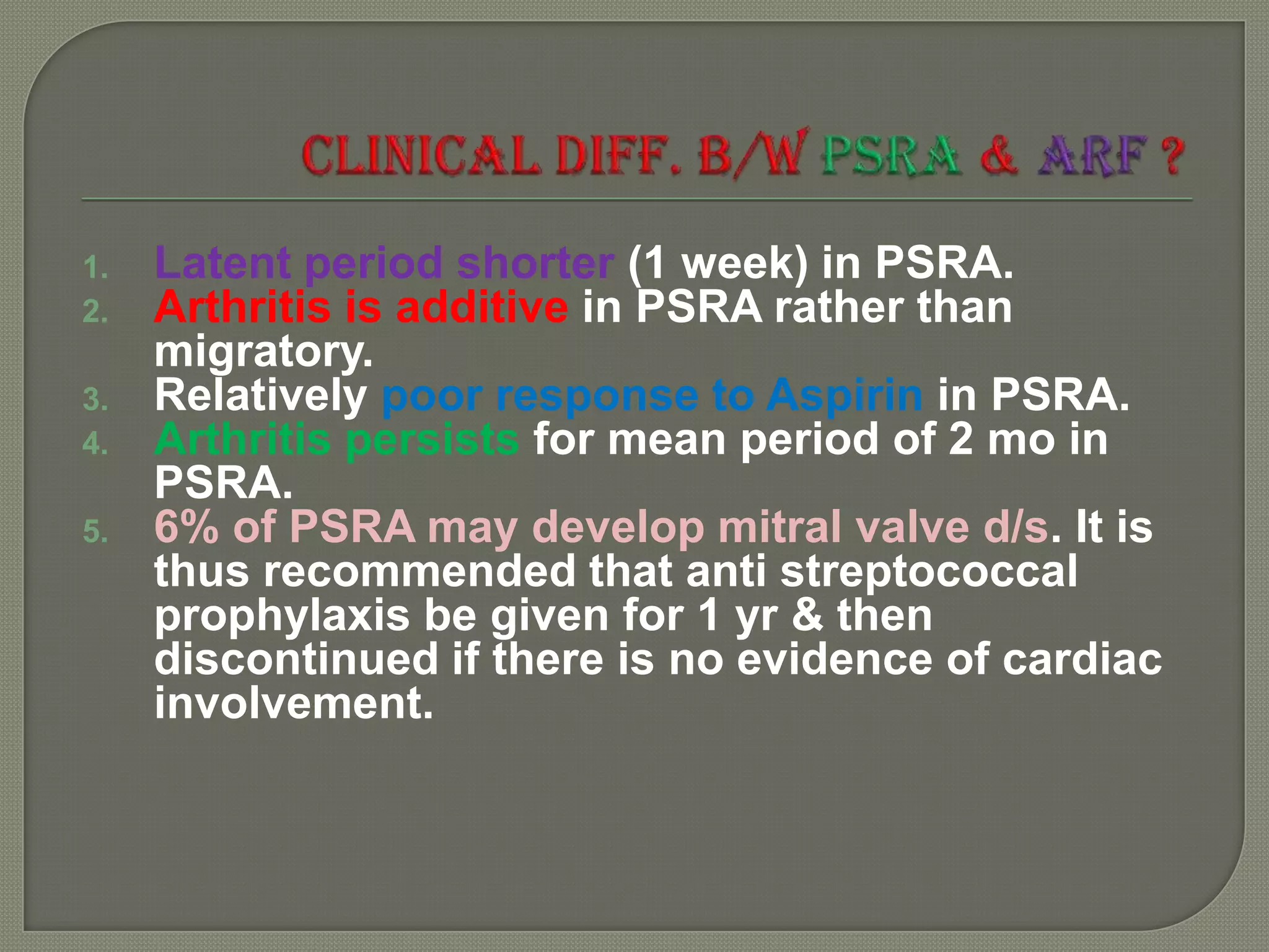 A positive aso titre | PPTX