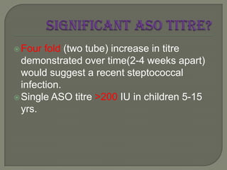 A positive aso titre | PPTX