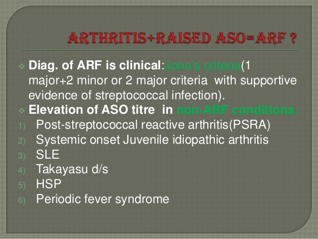 A positive aso titre